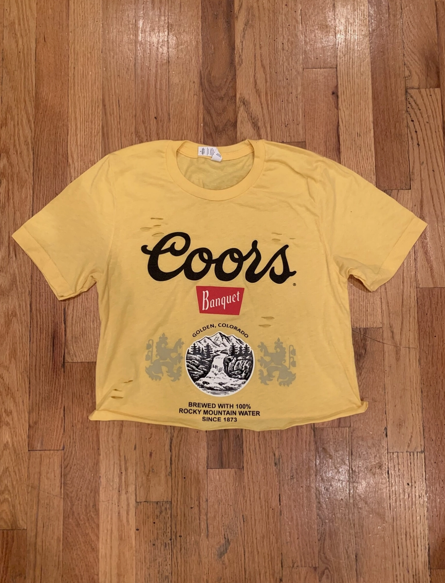 Coors Banquet Cropped Tee